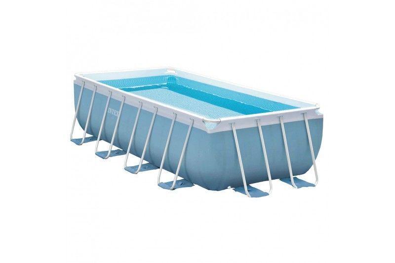 Piscina Estrutural Retangular 10.874 Litros Completa - Intex - Piscina ...