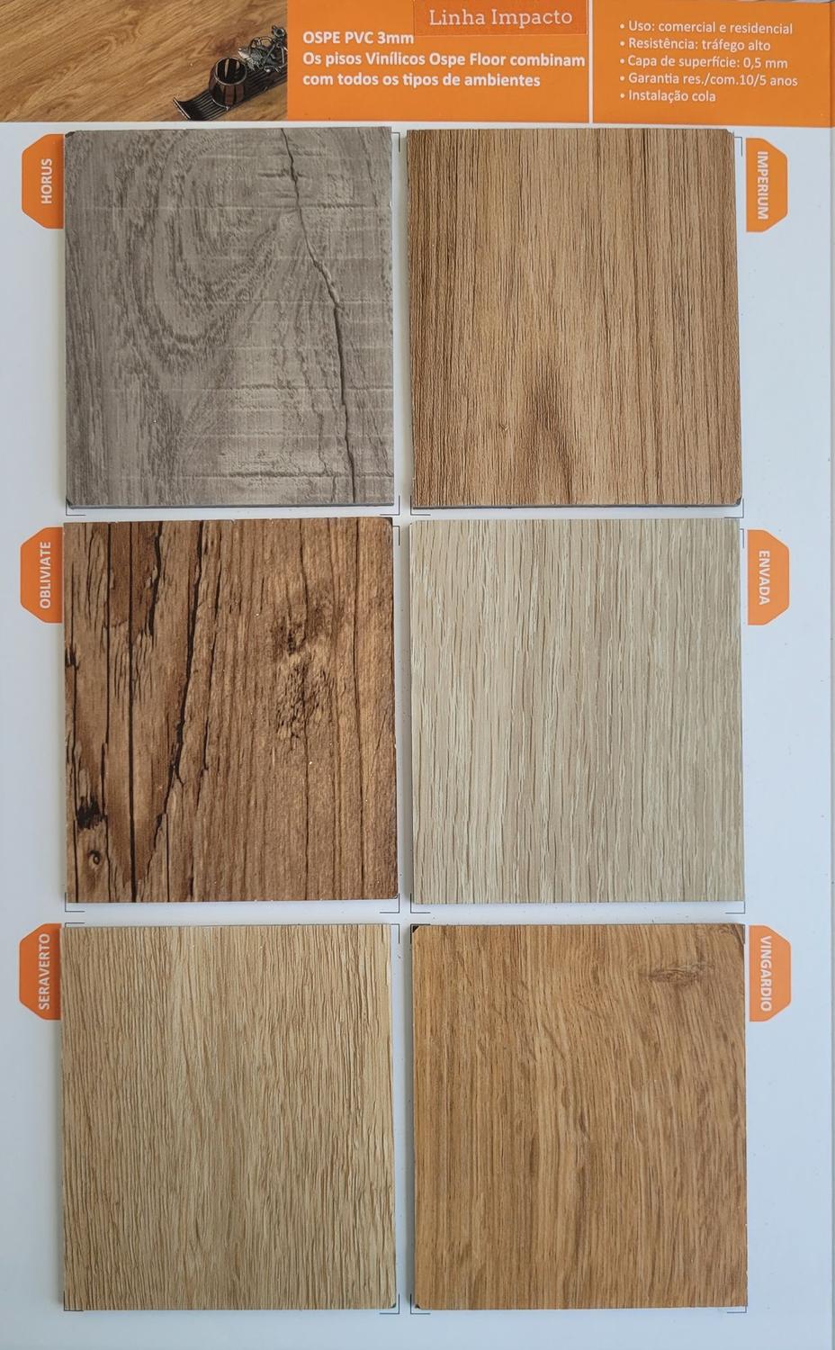 Piso vinilico 3mm colado em régua Imperium - 3,37m² - OSPE FLOOR - Piso ...