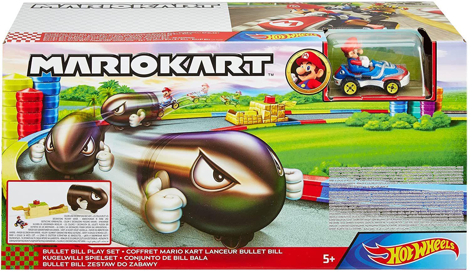Pista Hot Wheels Mario Bros Kart Bullet Bill - Mattel - Pistas ...