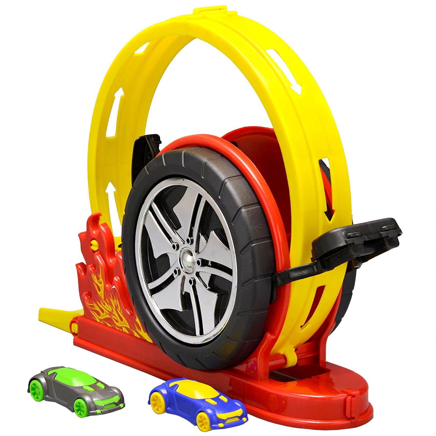 Pista Lançador Looping Mega Speed Com Carrinho - Bs Toys - Pistas ...