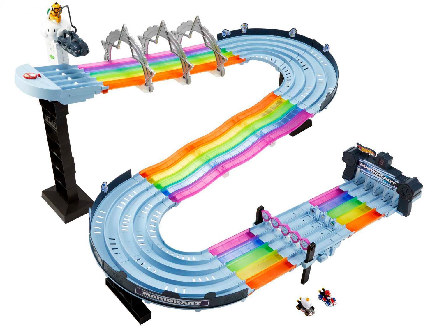 Pista Mario Kart Hot Wheels Rainbow Road Mattel