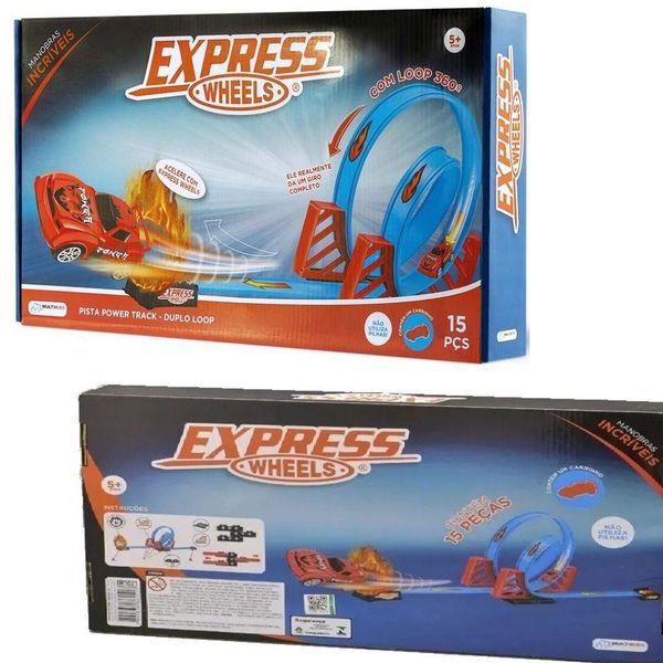 Pista Power Track Duplo Loop Express Wheels Multikids - Pistas - Magazine Luiza