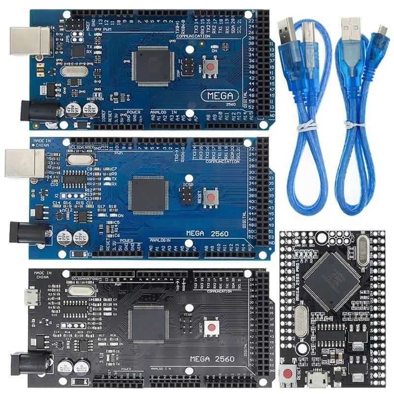 Placa de Desenvolvimento Arduino MEGA 2560 R3 com ATmega2560-16AU e ...