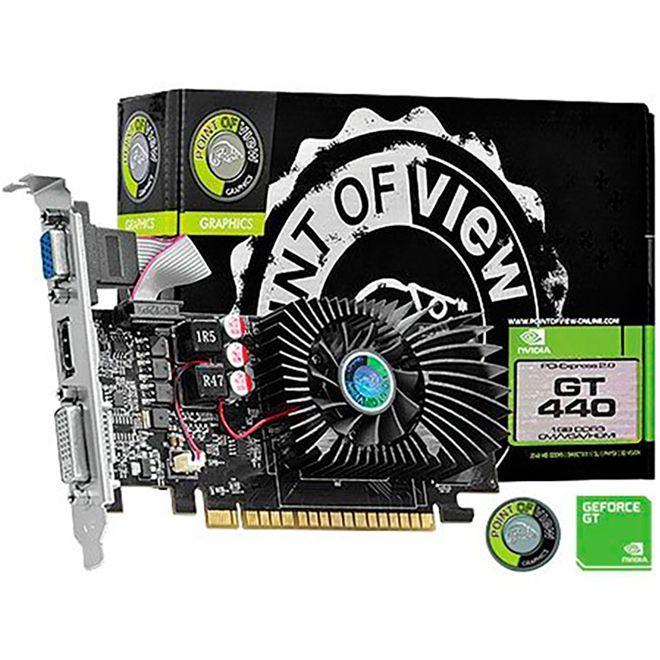 Placa De Video Geforce Gt 440 1Gb Gddr3 128 Bits DviHdmiVga - Vga-440-A1-1024-C - Point of view ...