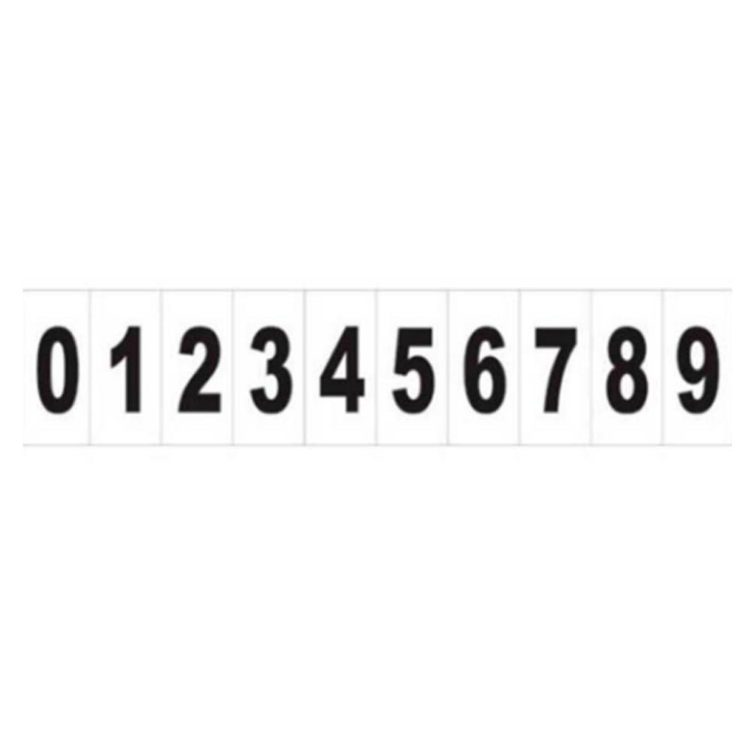 Placa numeros 0 a 9 encartale - Placa de Sinalização de Segurança ...