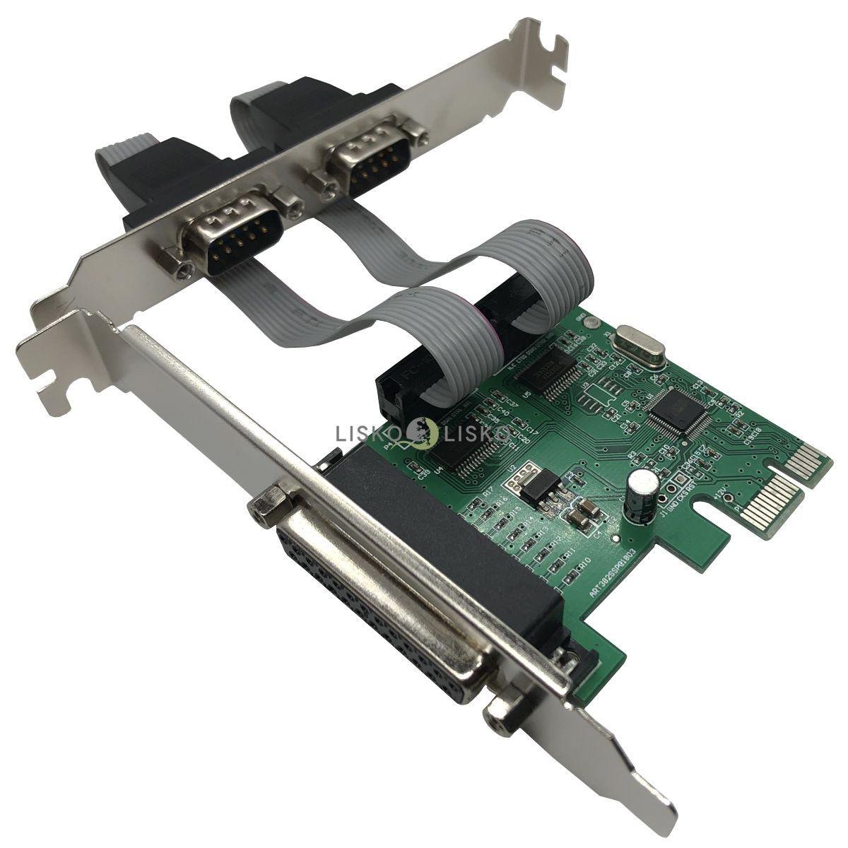 Placa Pci Express X1 2 Seriais 1 Paralela Low Profile Feasso - Placa ...