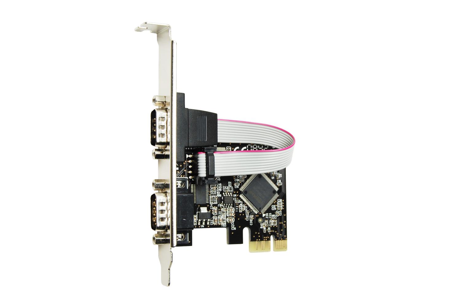 Placa Pci Express X1 Serial 2 Portas Rs232 Db9 Moschip - COMTAC - Peças ...