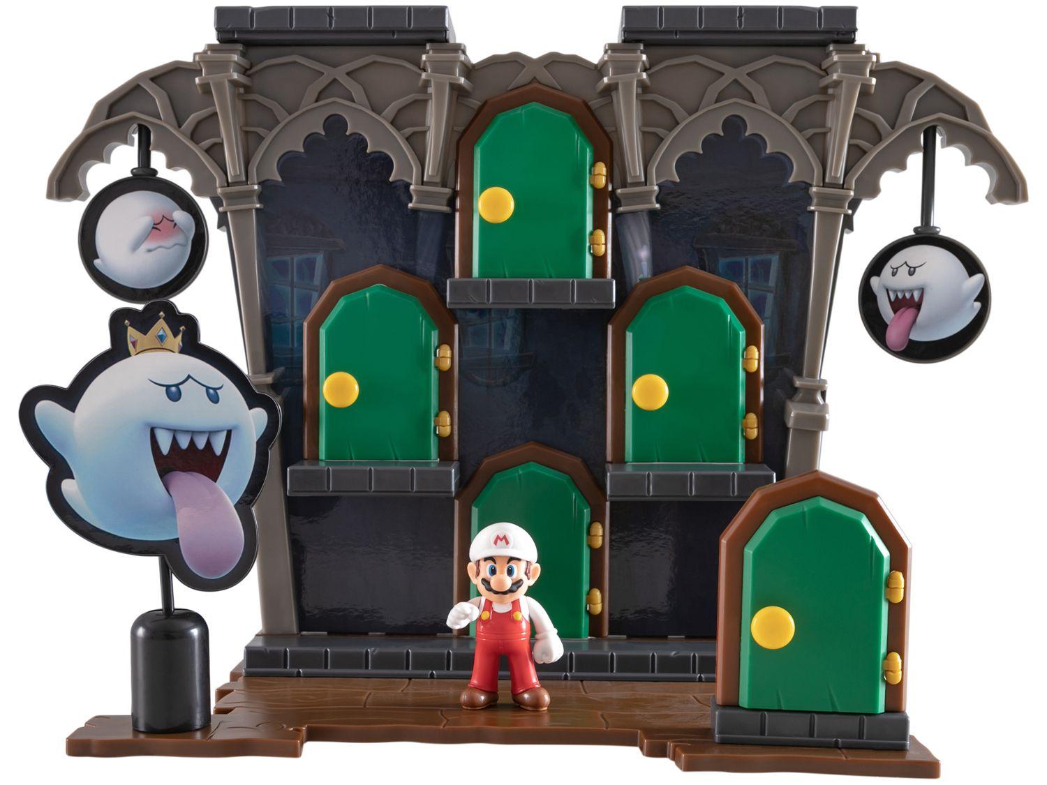 Playset Super Mario Deluxe Boo Mansion Candide 10 Peças