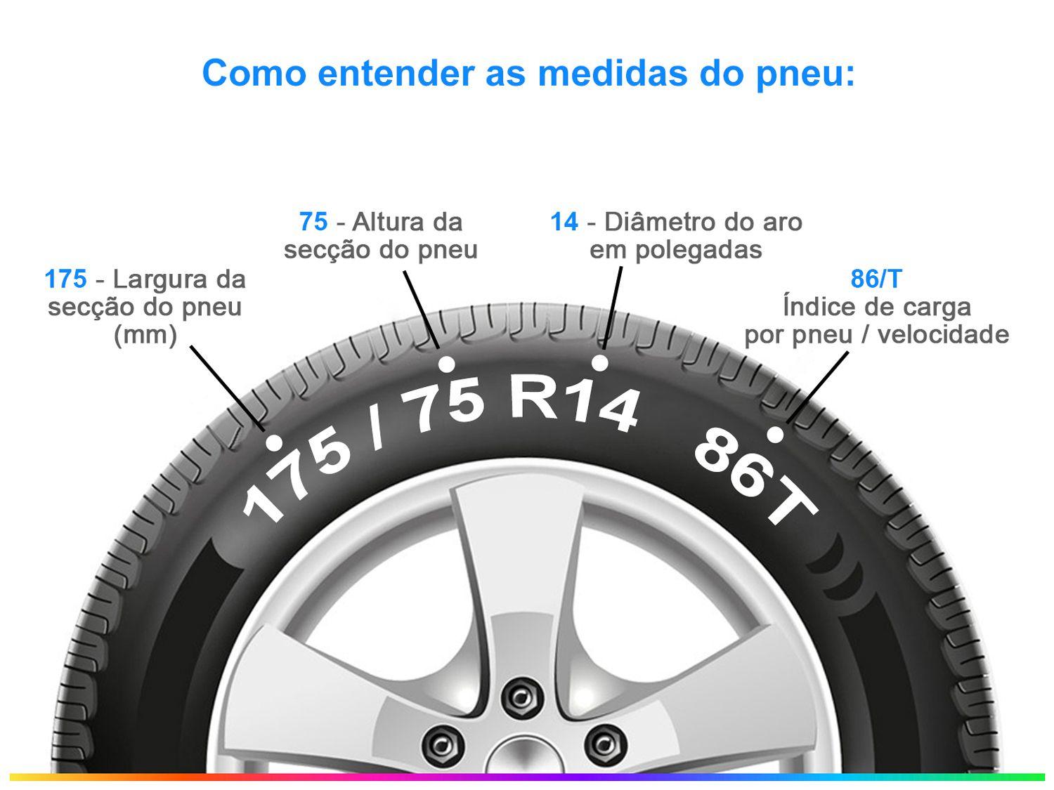 Pneu Aro 14” DURABLE 175/75R14 86T CITY DC01 - Pneu para Carro - Magazine Luiza
