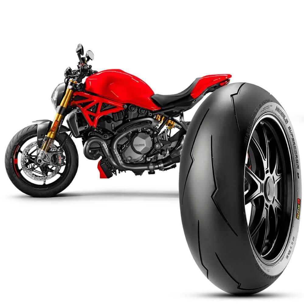 Pneu Moto Monster 1200 Pirelli Aro 17 200/55r17m 78w V3 TL Traseiro ...
