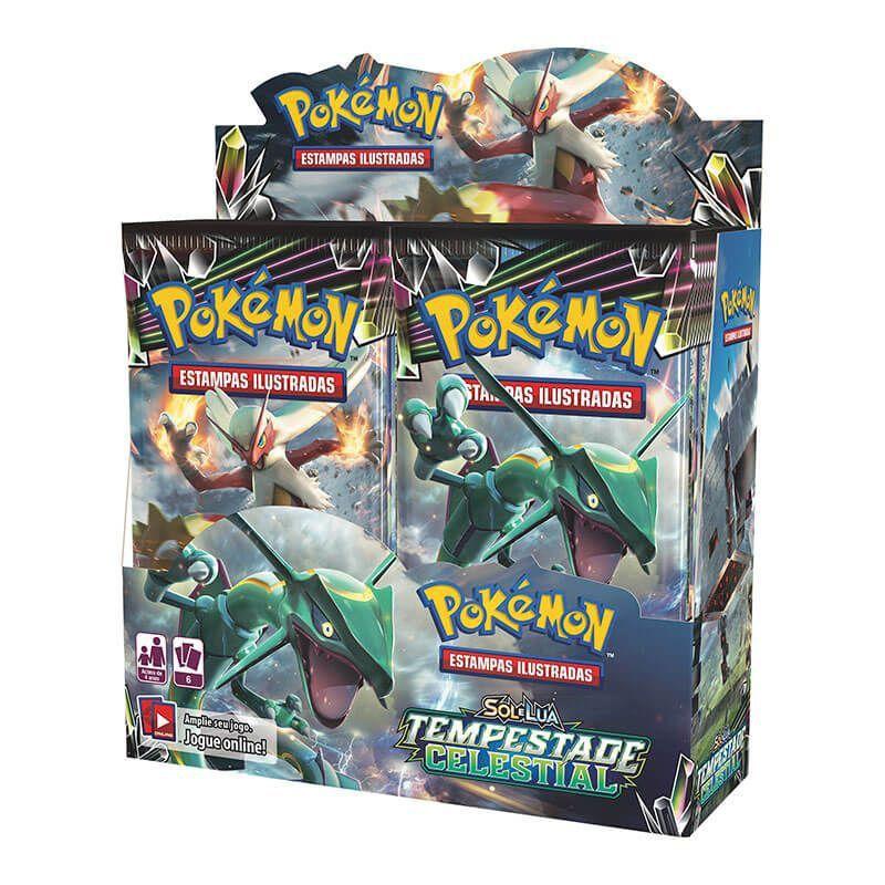 Pokémon TCG: Booster Box (36 unidades) SM7 Tempestade Celestial - Pokémon company - Jogos de ...