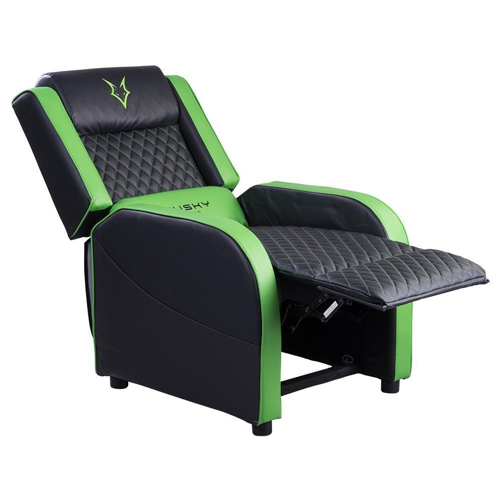 Poltrona Gamer Husky Gaming Storm, Preto e Verde, Bolsos Laterais ...