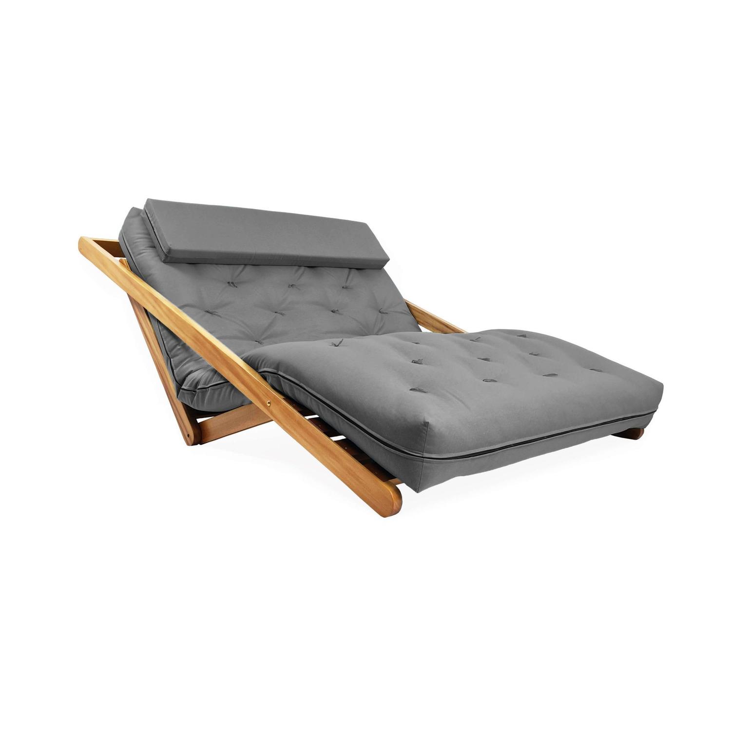 Poltrona New York Reclinável Casal Futon cinza Sala de Estar - R9 ...