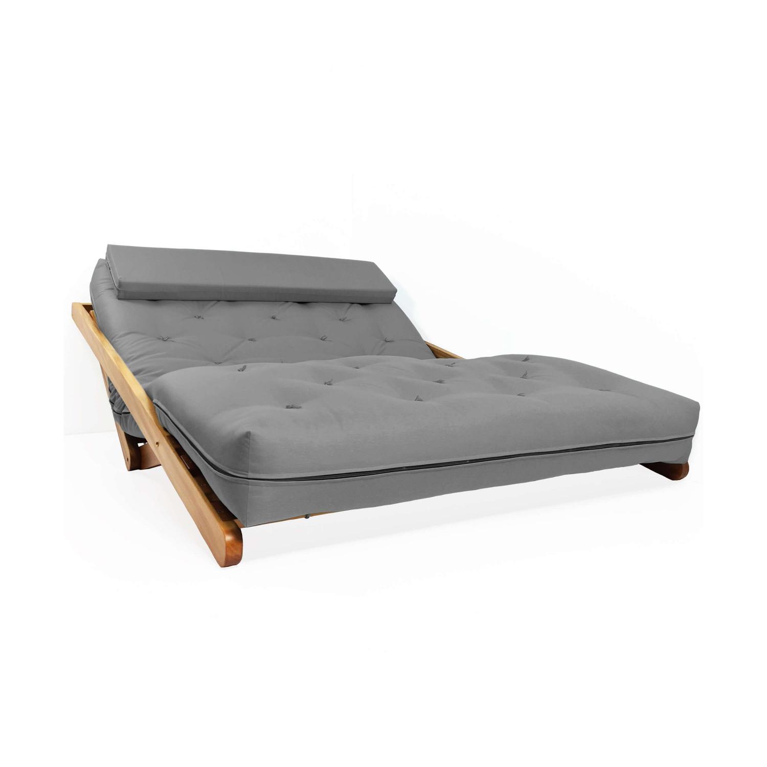 Poltrona New York Reclinável Casal Futon cinza Sala de Estar - R9 ...