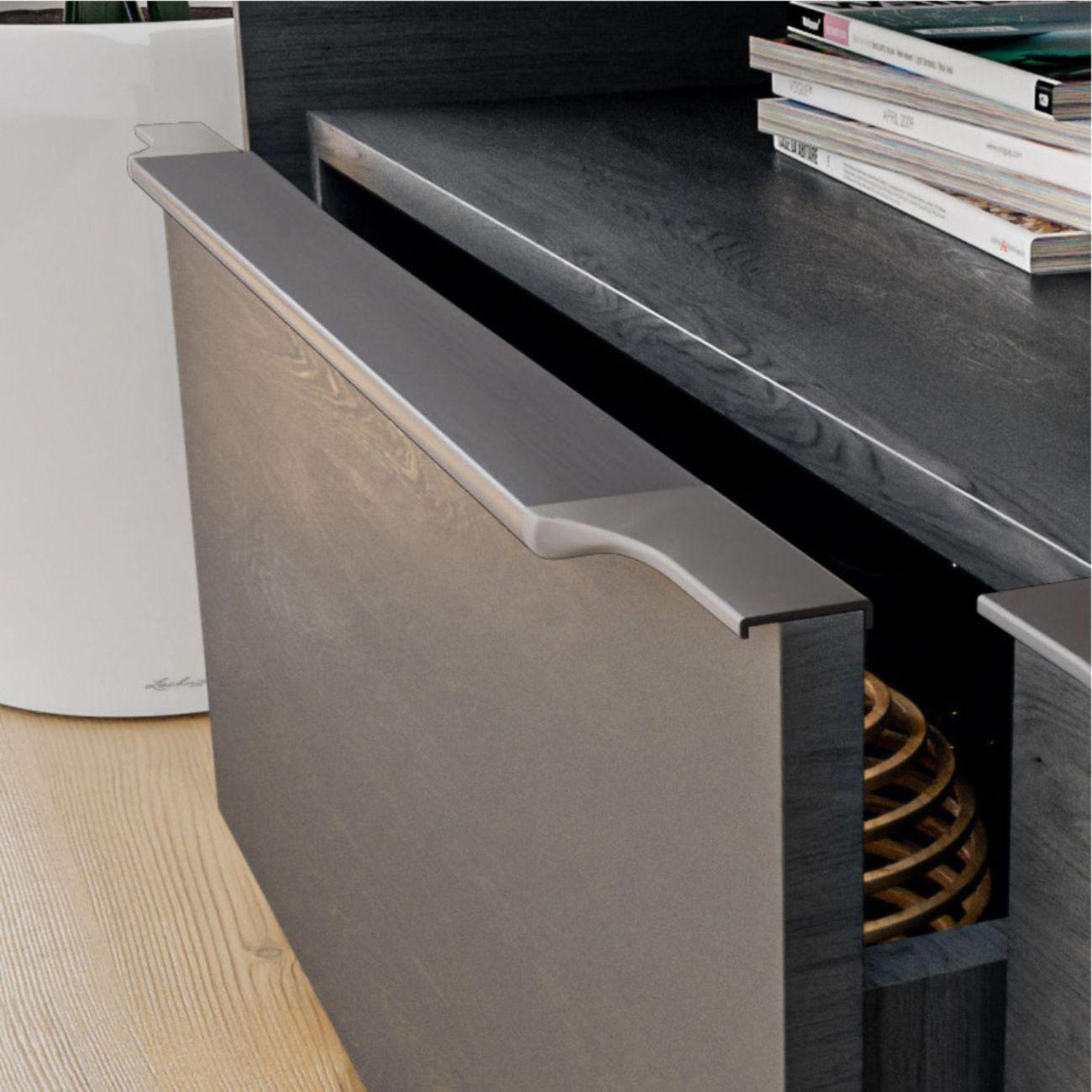 Ponteira Perfil Puxador RM-183 AL Fosco S7015 o Par - ROMETAL - No ...