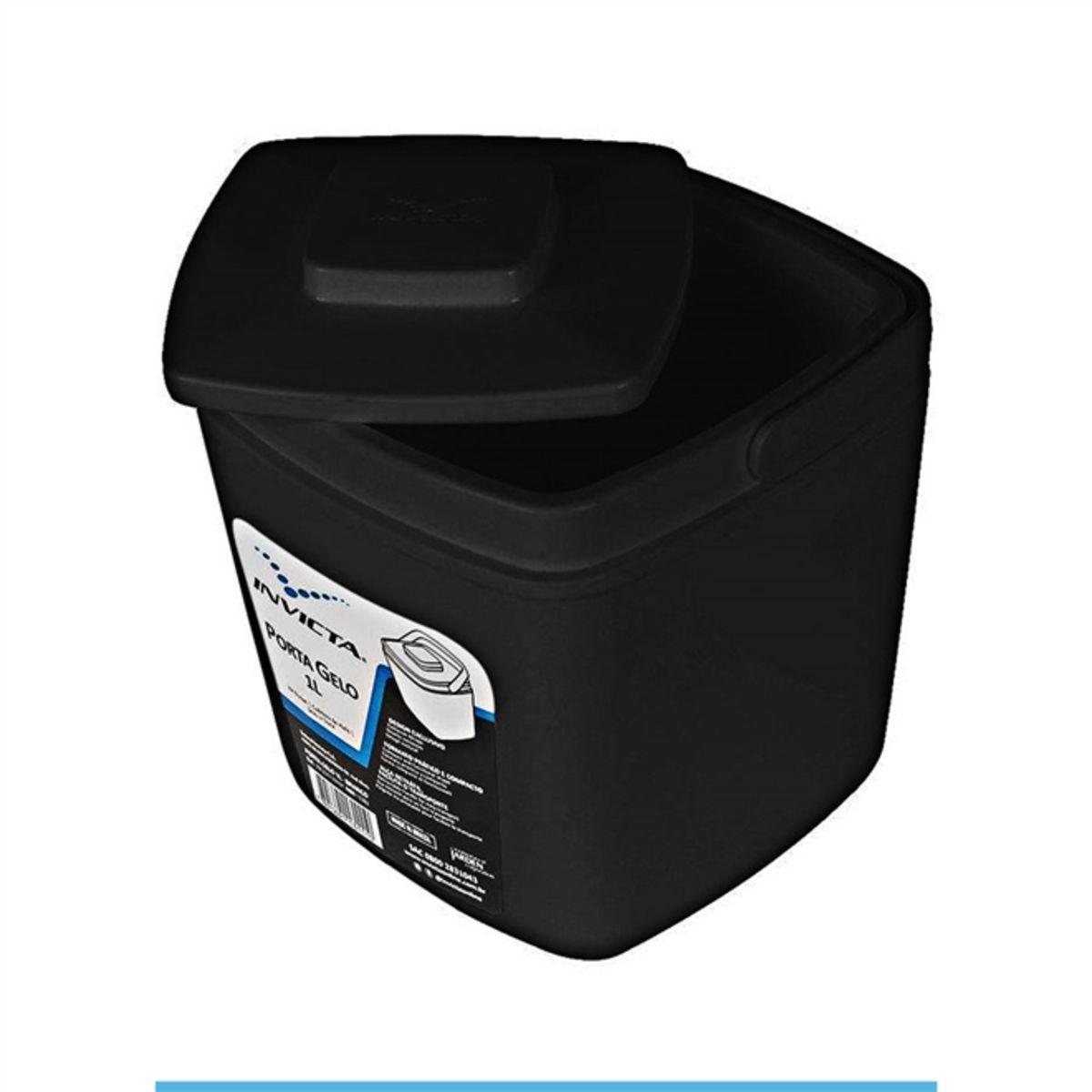 Porta Gelo Invicta Preto ou Branco 2,5 Litros - Bar e Acessórios ...