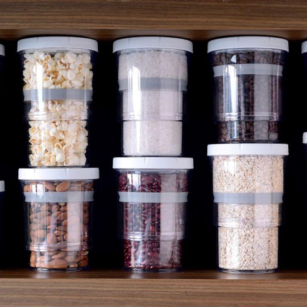 Pote Acrilico Conserva Vacuo Regulavel 2 em 1 Condimento Retratil ...