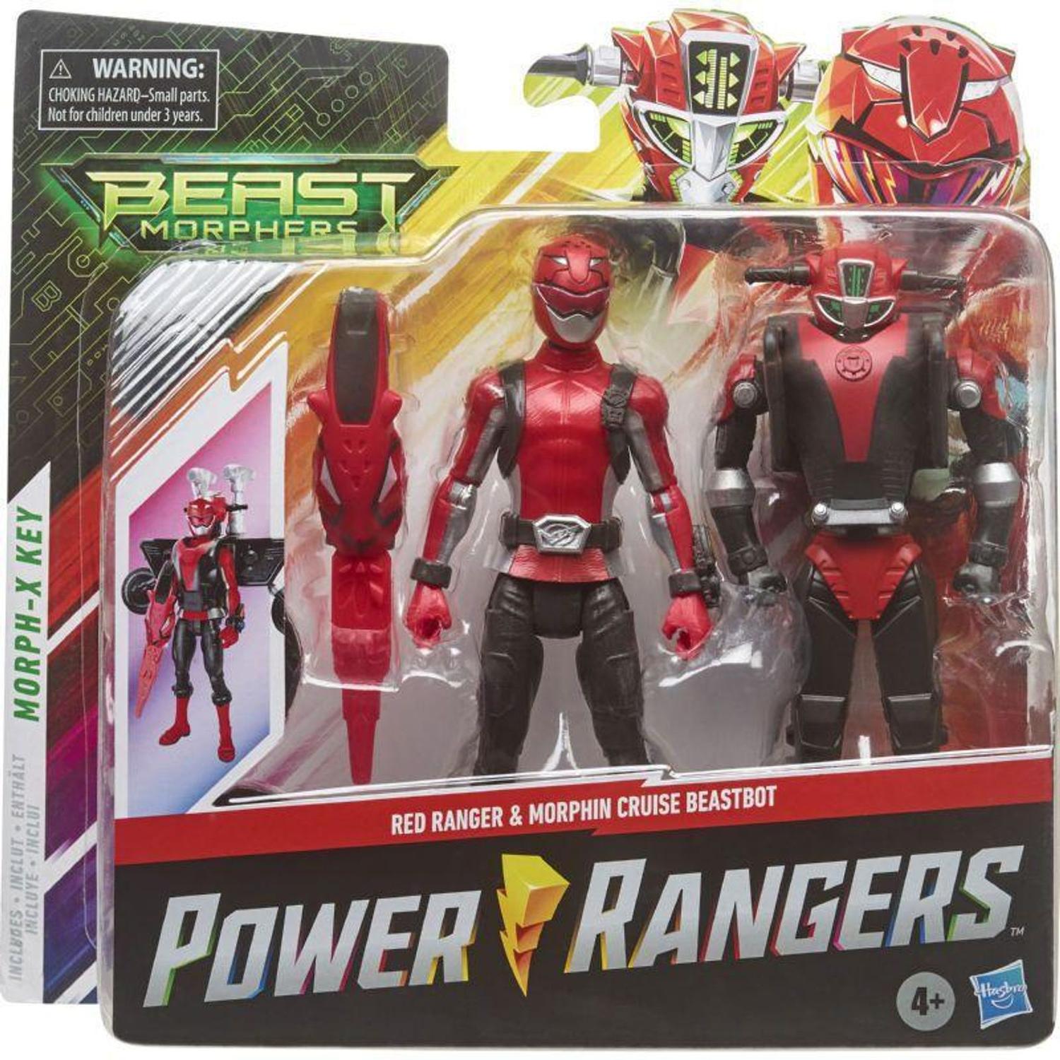Power Rangers - Beast Morphers - Red Ranger & Cruise Beastbot - Hasbro ...