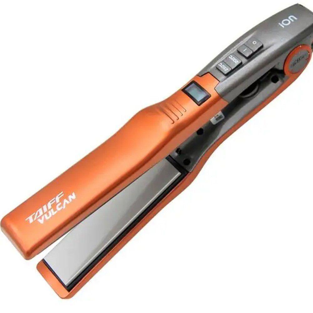 Prancha Chapa de Cabelo Taiff Diamante Vulcan cobre e cinza 110V/220V ...