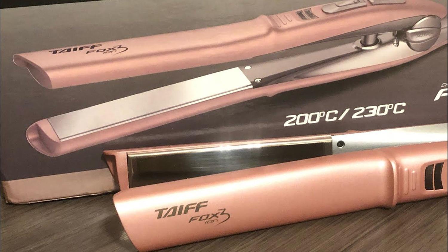 Prancha Chapinha Taiff Fox 3 Ion Dourada Profissional 230 C - Chapinha ...