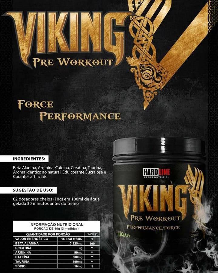 Pré Treino Viking 280g HardLine - Pré Treino - Magazine Luiza