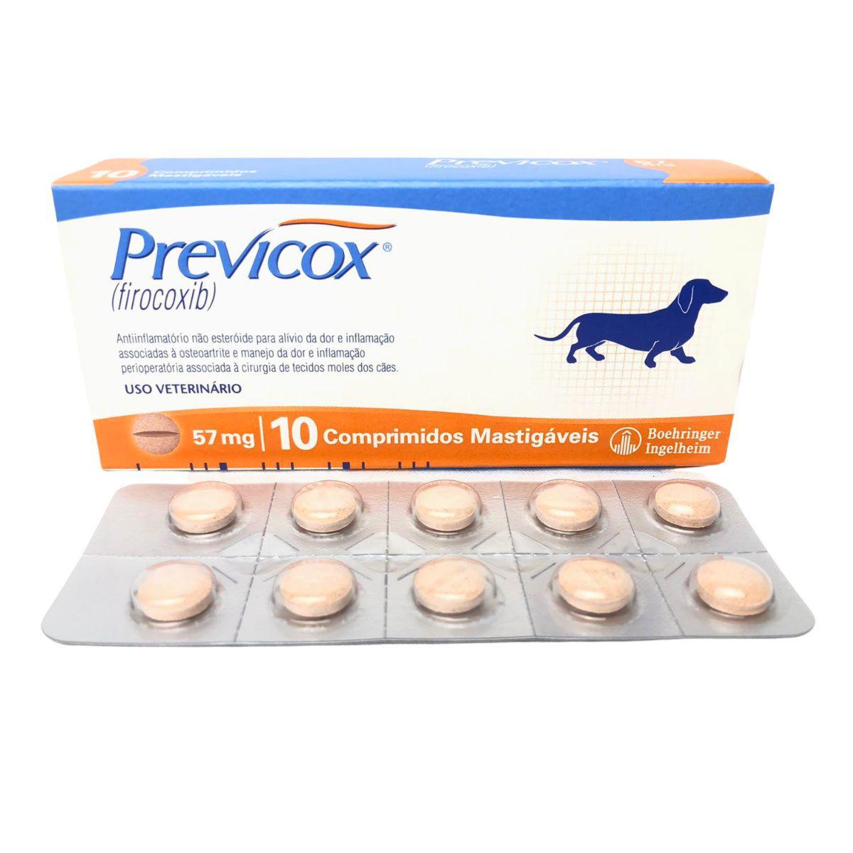 Previcox 57mg 10 Comprimidos Boehringer Ingelheim - Farmácia Pet ...