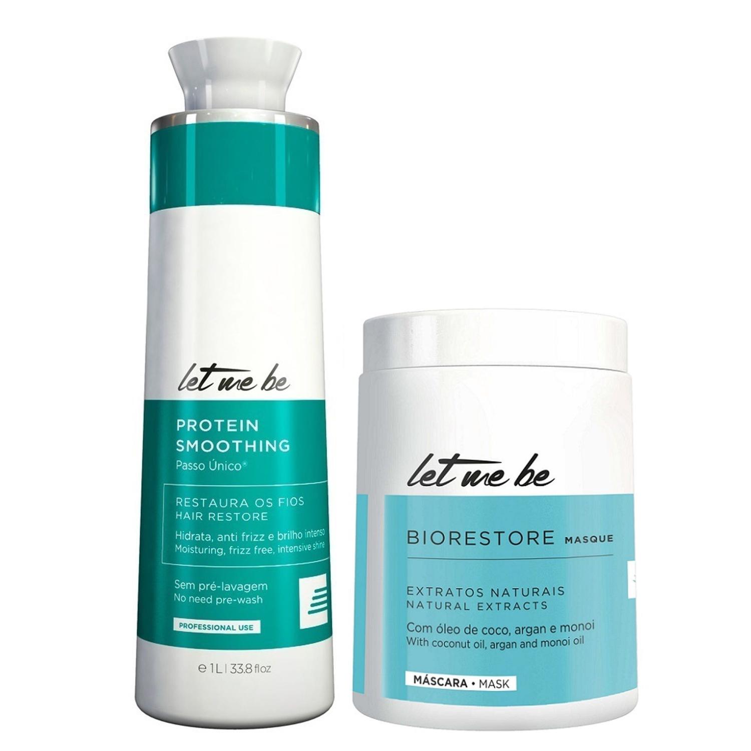 Progressiva Let Me Be 1 Litro + Biorestore 1 Kg Combo 2x1 - Progressiva para Cabelo - Magazine Luiza