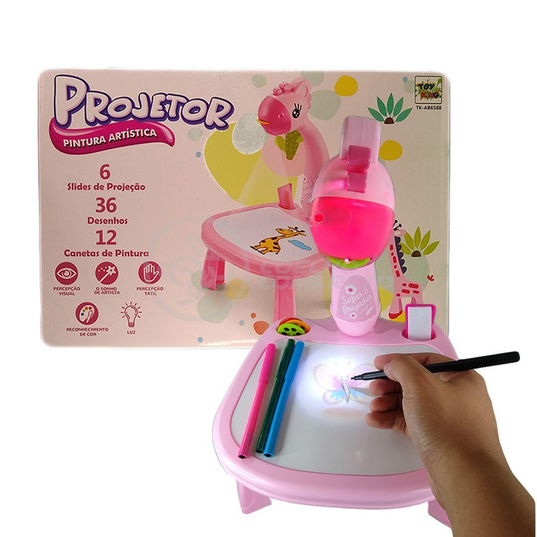 Projetor para Desenho Infantil Mesa Pintura De Projeção Magica ...