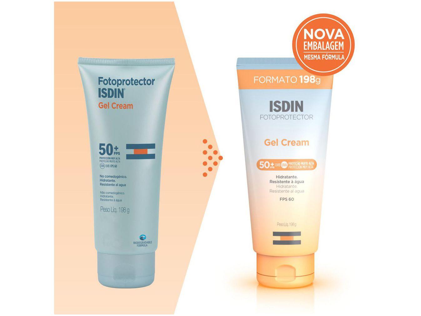 Protetor Solar Corporal ISDIN Gel Cream Fotoprotector FPS 50+ 198g