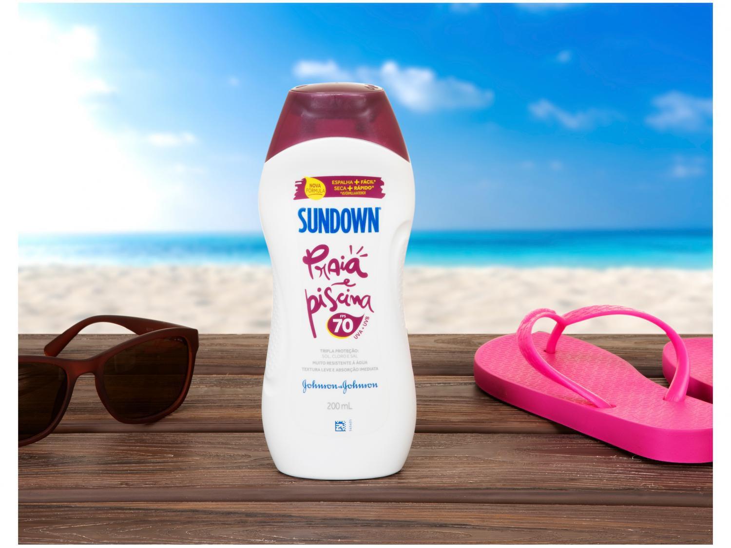 Protetor Solar Corporal Sundown FPS 70 - Todo dia Praia e Piscina 200ml ...