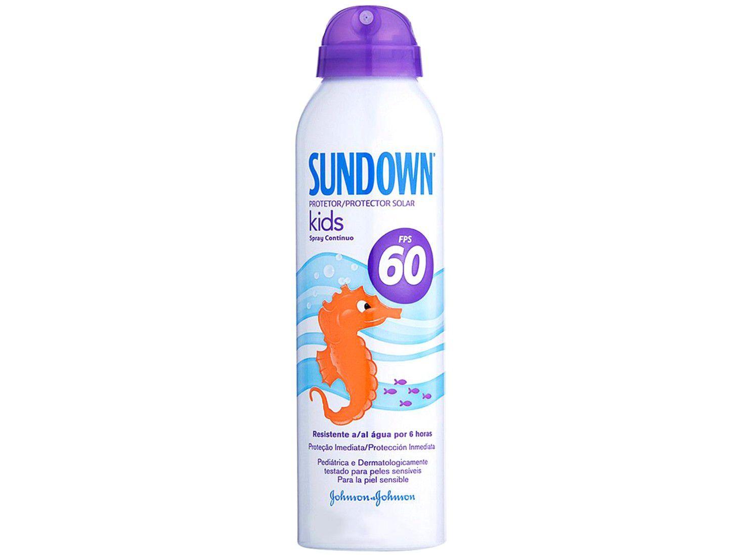 Protetor Solar Infantil Corporal Sundown - FPS 60 Kids Praia e Piscina ...