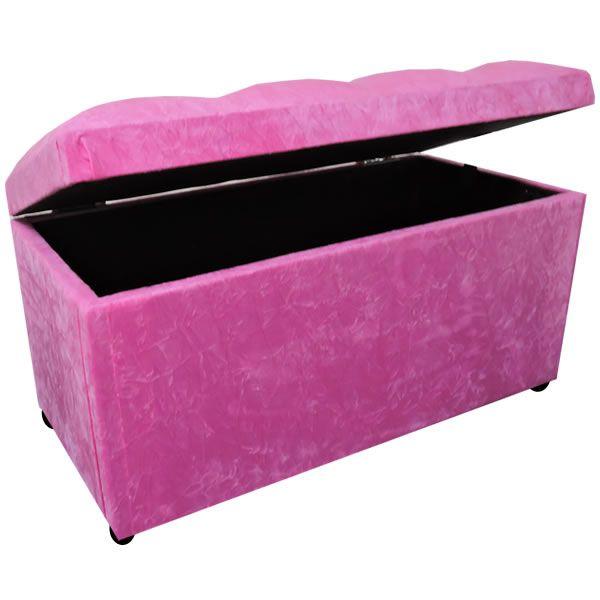 Puff bau retangular suede rosa - Fabrica De Puff - Puff Baú - Magazine ...