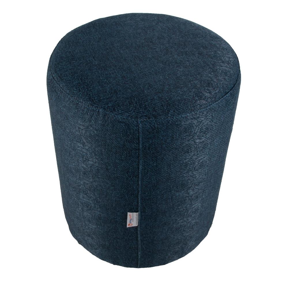 Puff Redondo Round Jacguard Azul - Stay puff - Puffs - Magazine Luiza