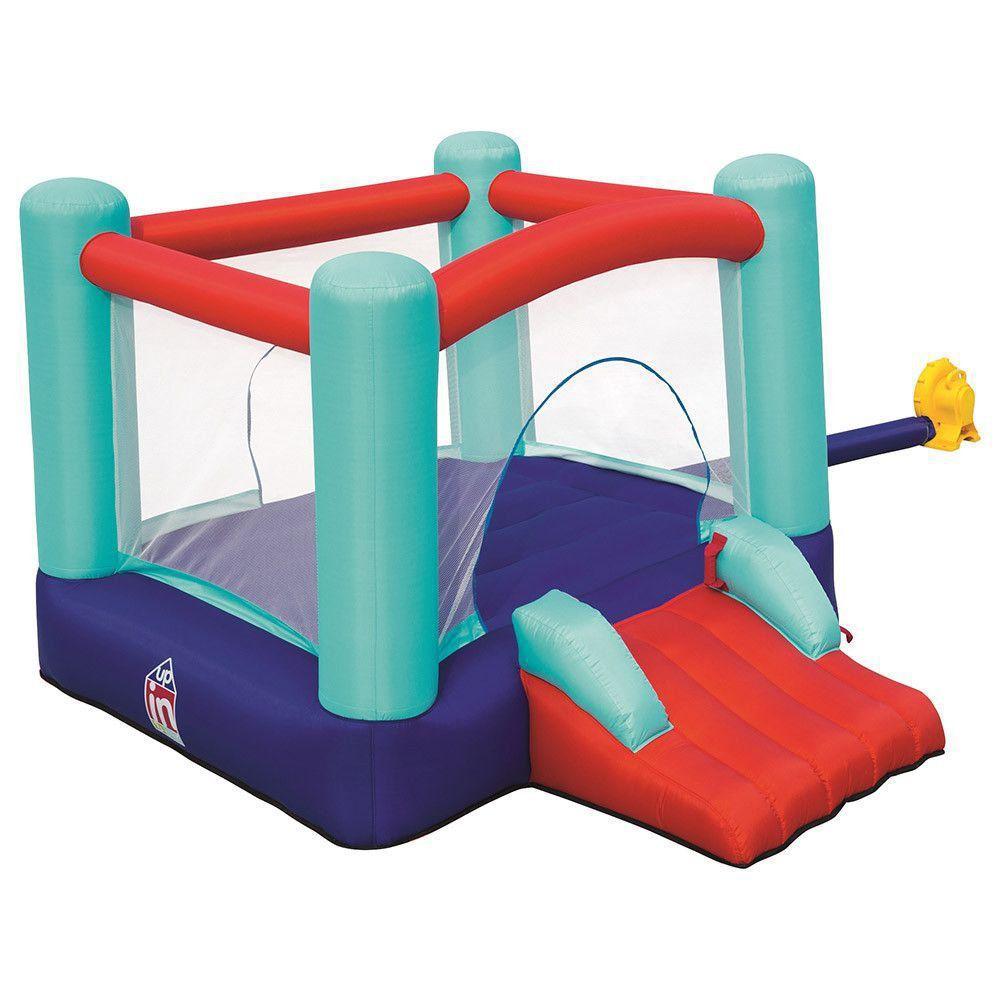 Pula Pula Inflável + Escorregador com Inflador Elétrico 220v Bestway ...