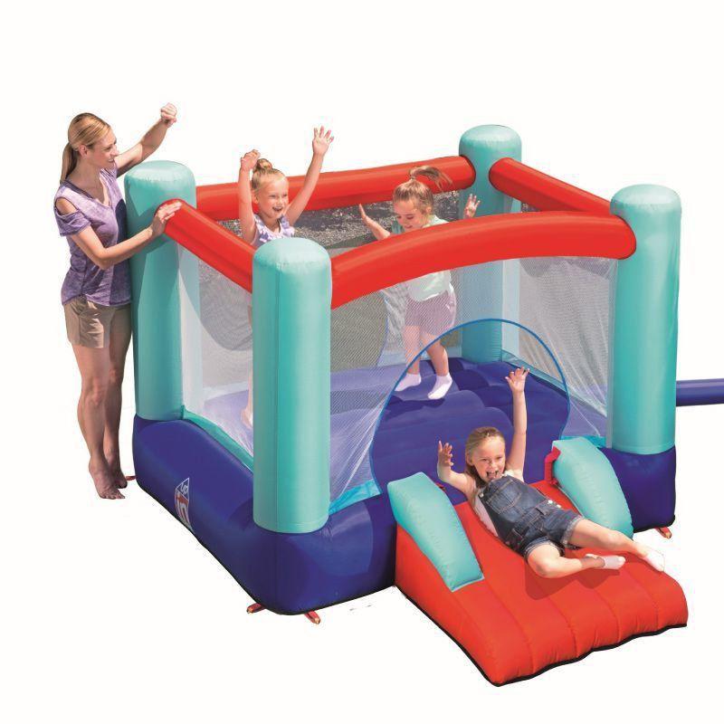 Pula Pula Inflável + Escorregador com Inflador Elétrico 220v Bestway ...
