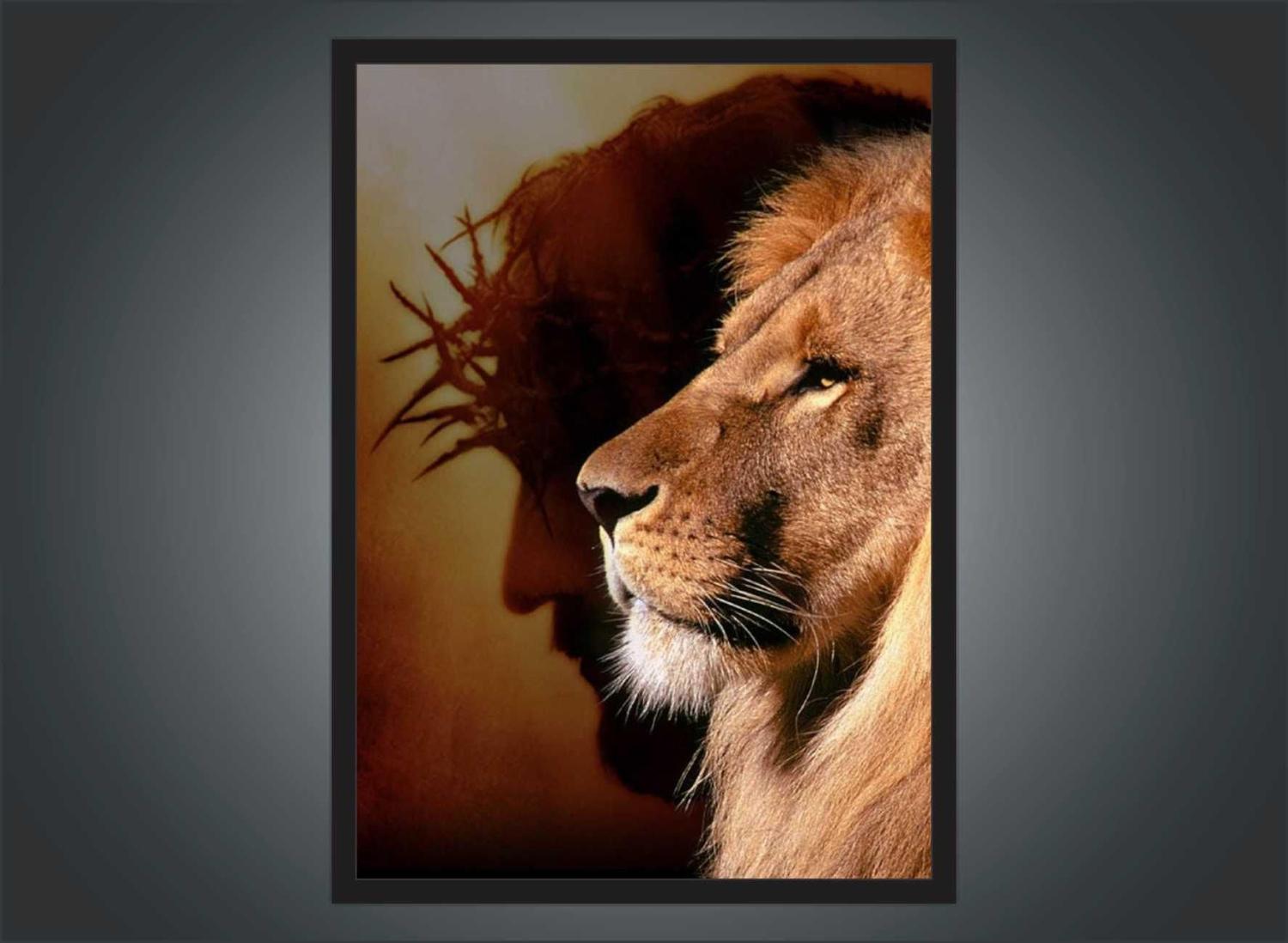 Leao De Juda Jesus Quadro Decorativo Mosaico Leão De Juda Jesus
