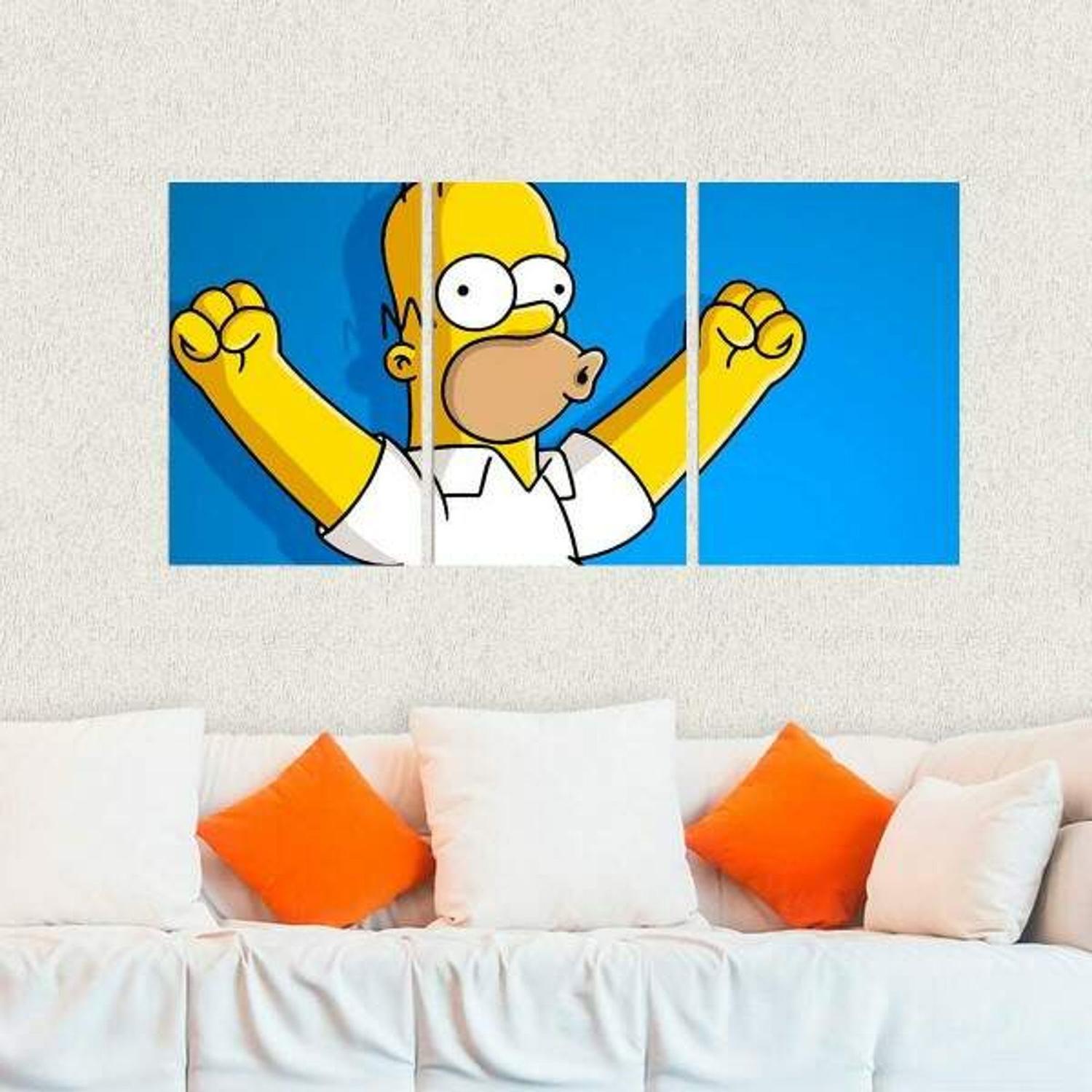 Quadro Decorativo Os Simpsons 2 - Caverna Quadros - Quadro Decorativo ...