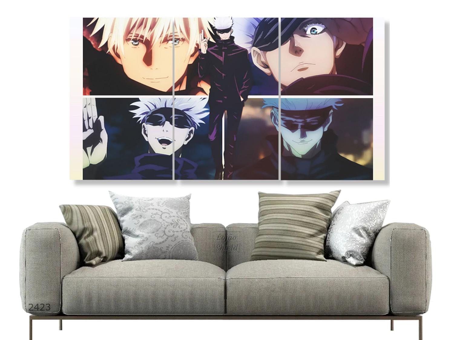 Quadro Decorativo Satoru Gojo Anime Jujutsu Kaisen Top - Lojão Shield ...