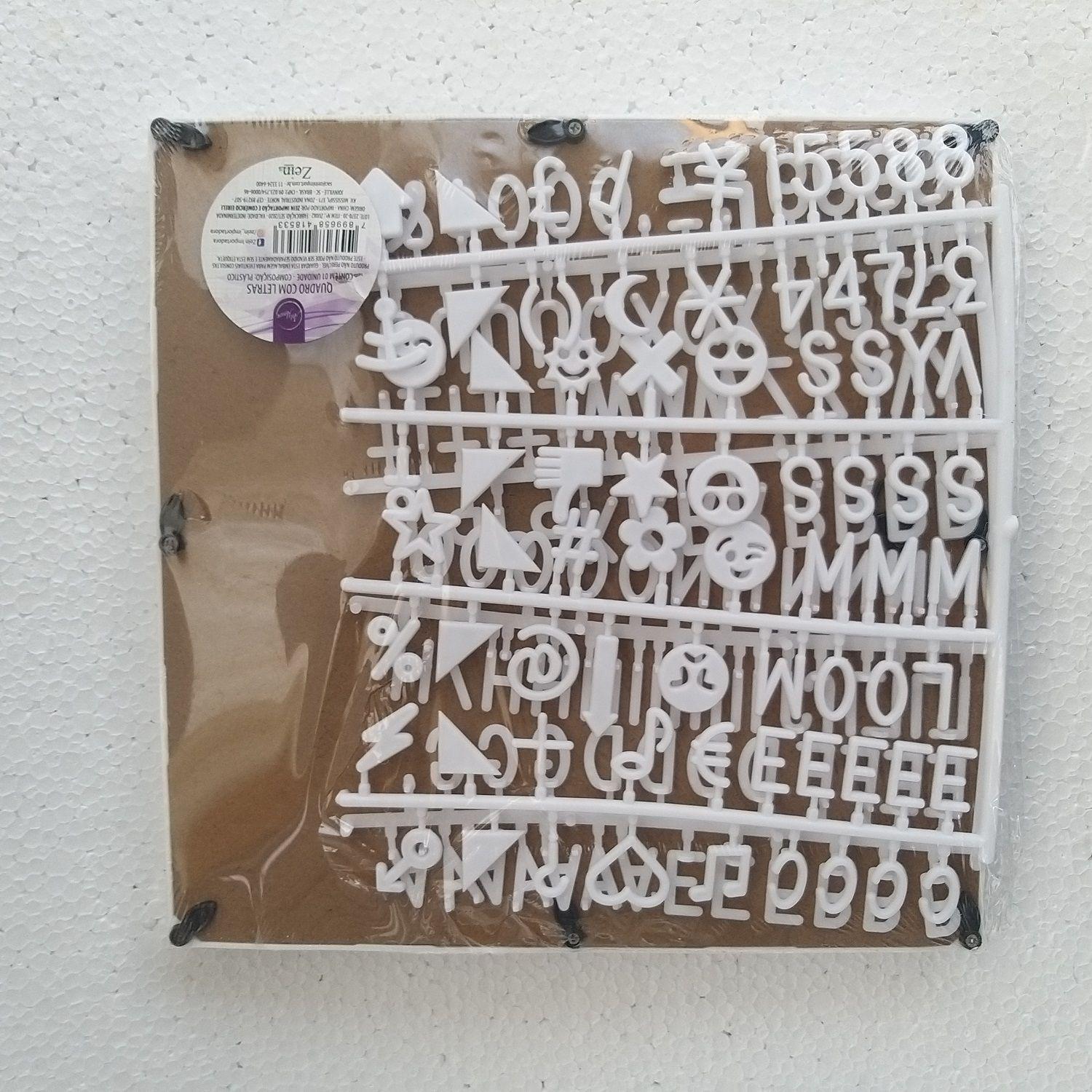 Quadro Retro Letreiro Letras 25cm Recado - Art House - Quadro ...