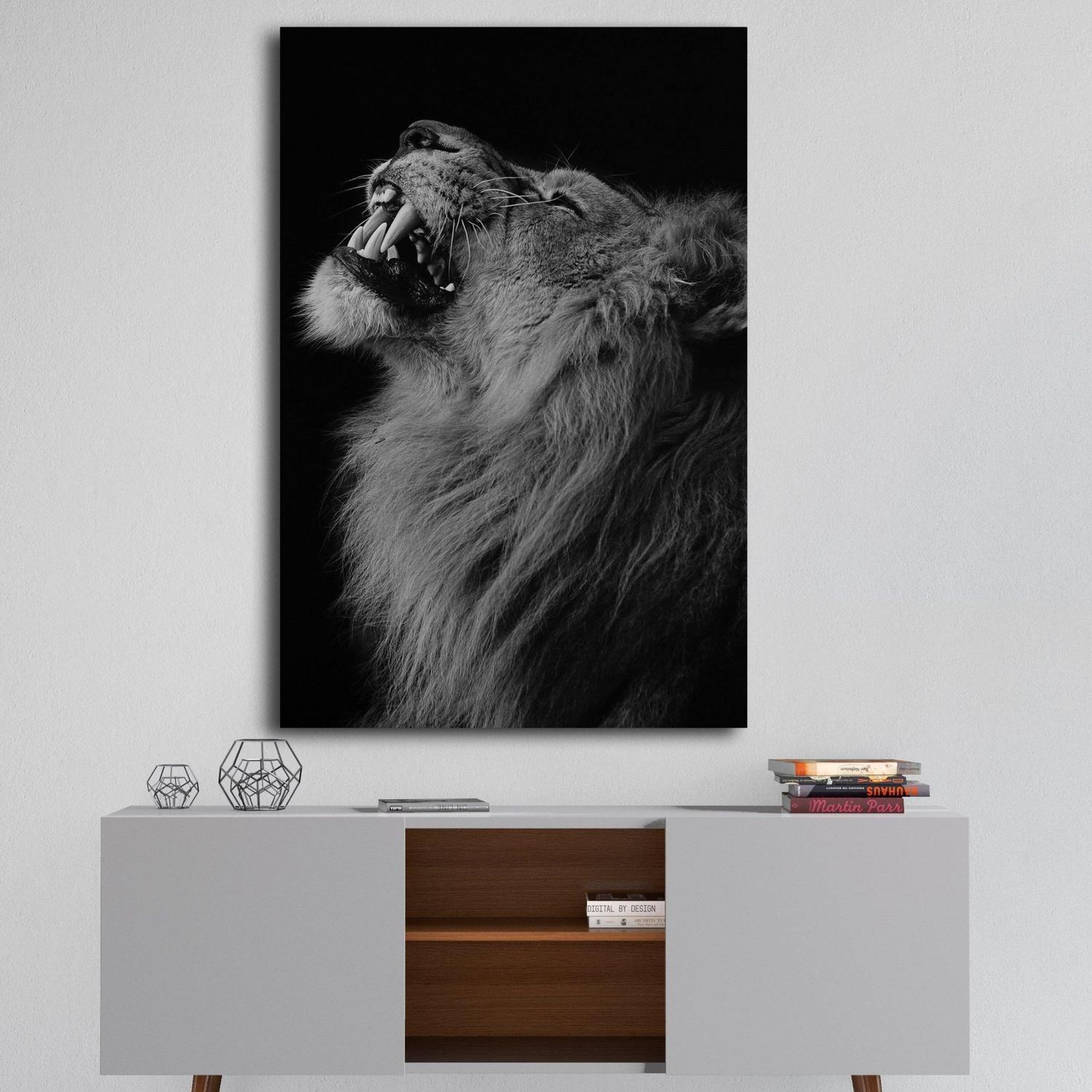 Quadro Rugido do Leão - 1 Tela - MyHouse - Quadro Decorativo - Magazine ...