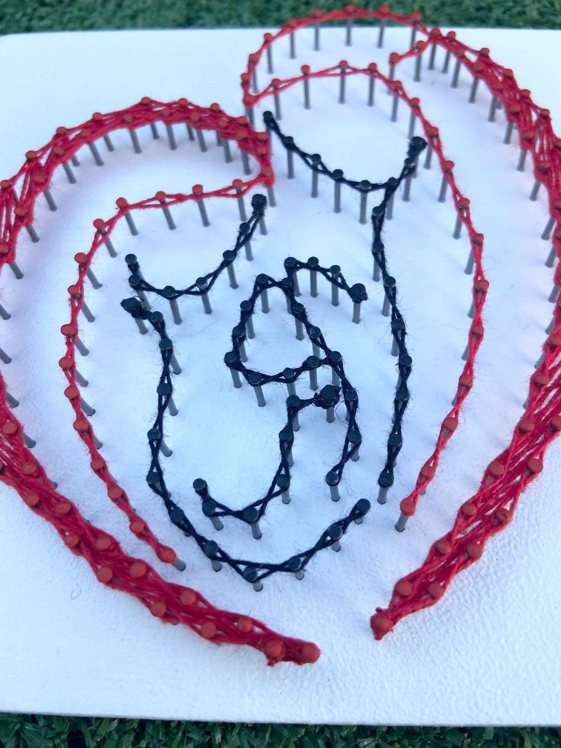 Quadro Sagrada Família em String Art - Branco - 195 String Art - Talis Almeida - Quadro ...