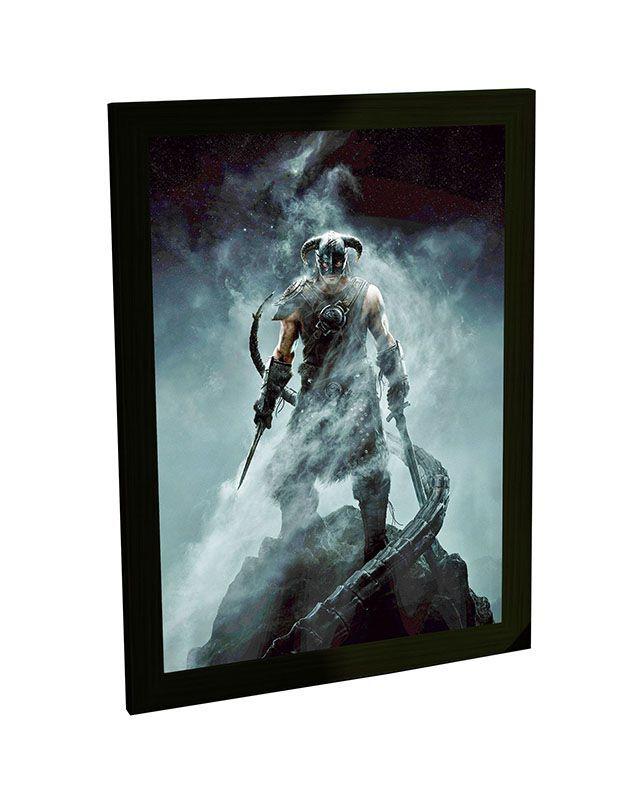 Quadro The Elder Scrolls Skyrim Poster c/ Moldura - Bhardo - Quadro ...