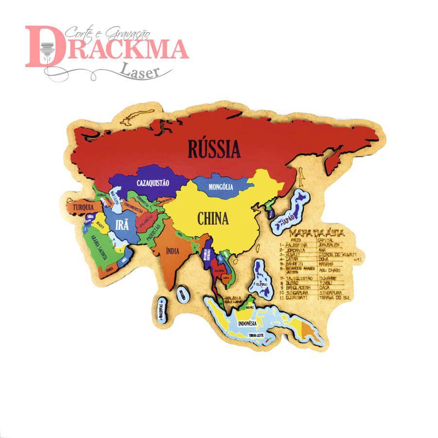 Mapa Da Asia