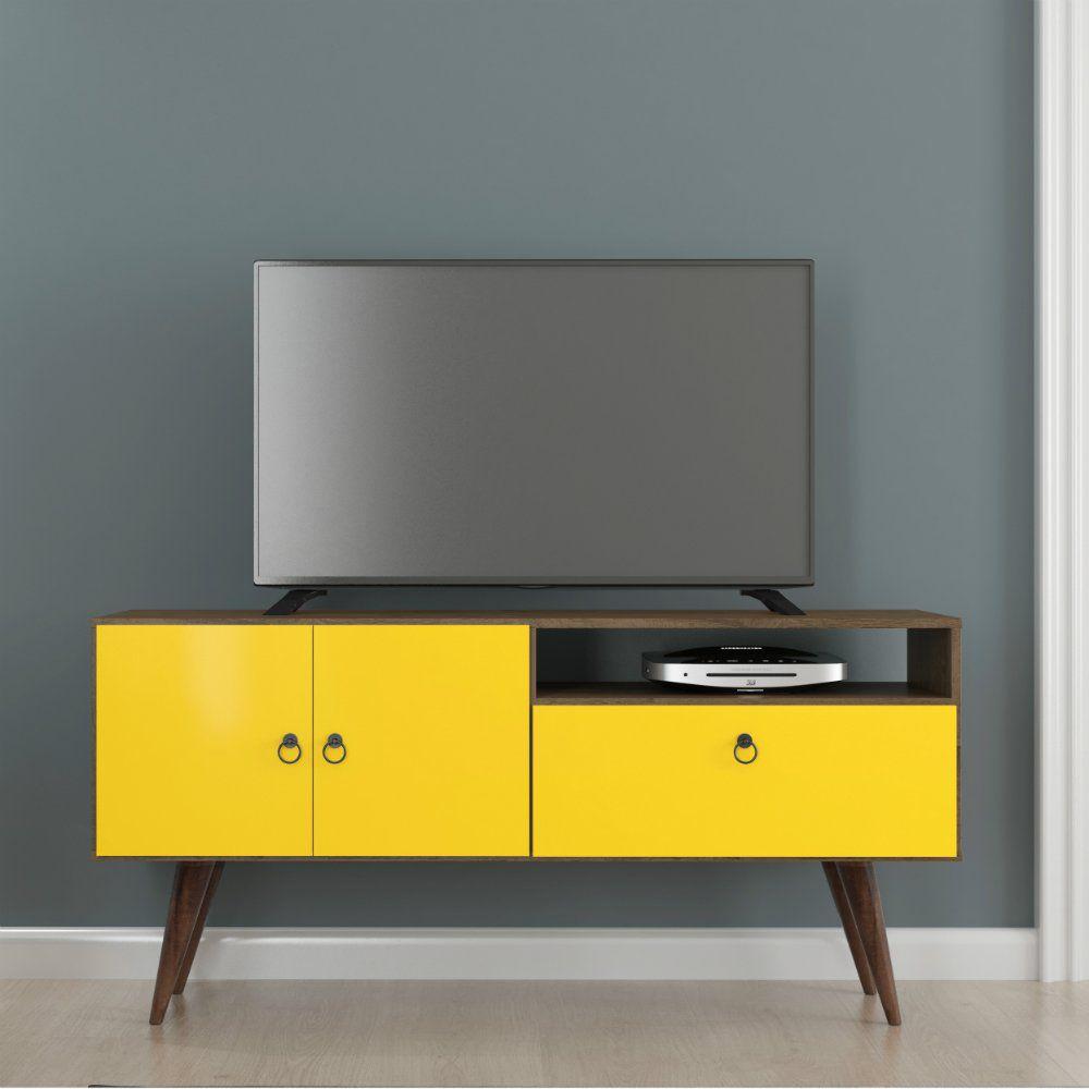 Rack 137 cm com 3 Portas Topázio Patrimar - Rack - Magazine Luiza