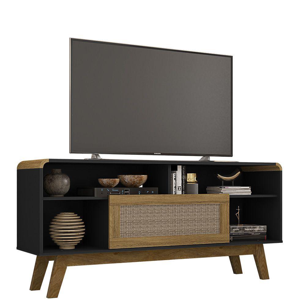 Rack Bancada Para TV 55 Pol Sala Lazuli 1 Porta - Móveis Bechara - Rack ...