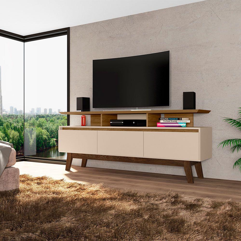 Rack Bancada Para TV 65 Polegadas Sala Rubi - Moveis Bechara - Rack ...