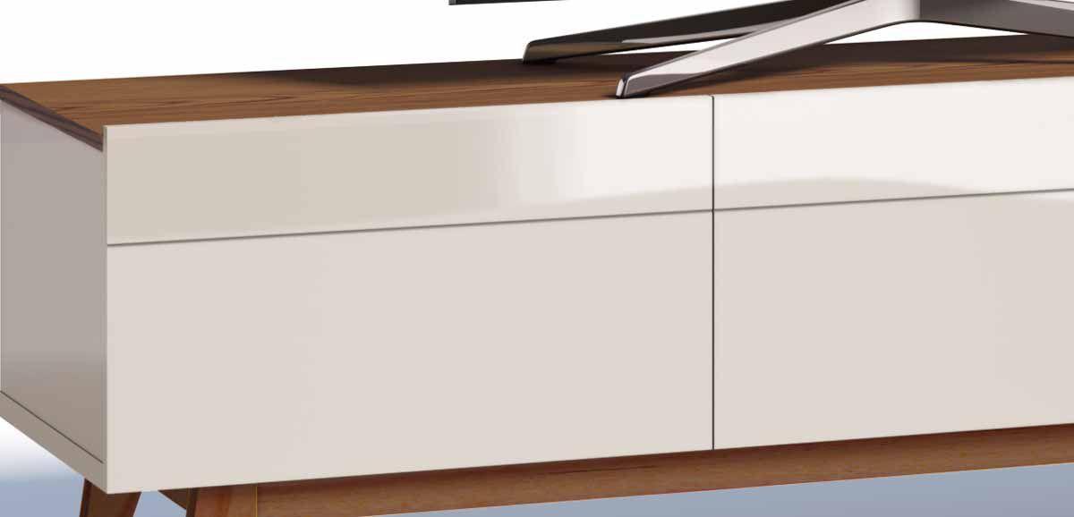 Rack com Painel Classic 3G 1.8 Freijó com Off White - Imcal Móveis ...