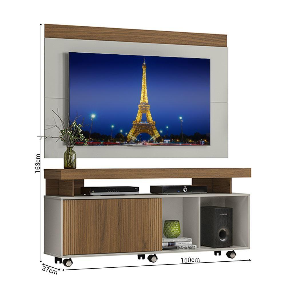 Rack com Painel com porta deslizante e rodízios Aracajú - Linea - Rack ...