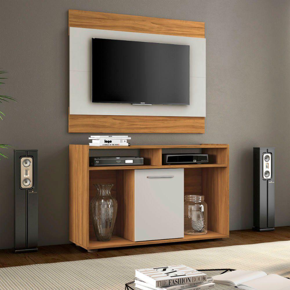 Rack com Painel para TV 43 Polegadas Show Notável Móveis - Rack com ...