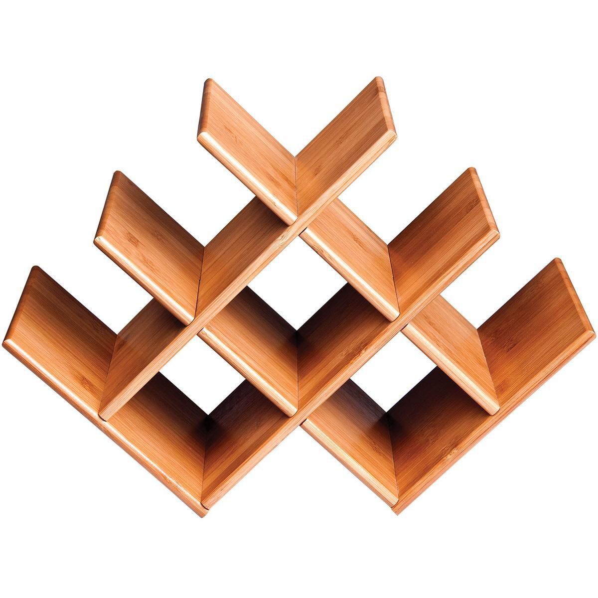 Rack De Mesa Para Vinho Em Bambu 8 Lugares 8444 Mor - Rack e Suporte ...